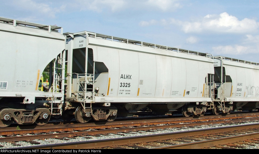 ALHX 3325 NSC 2-bay 3320cf covered hopper in the CSX Yard in Cartersville GA 08-16-2014